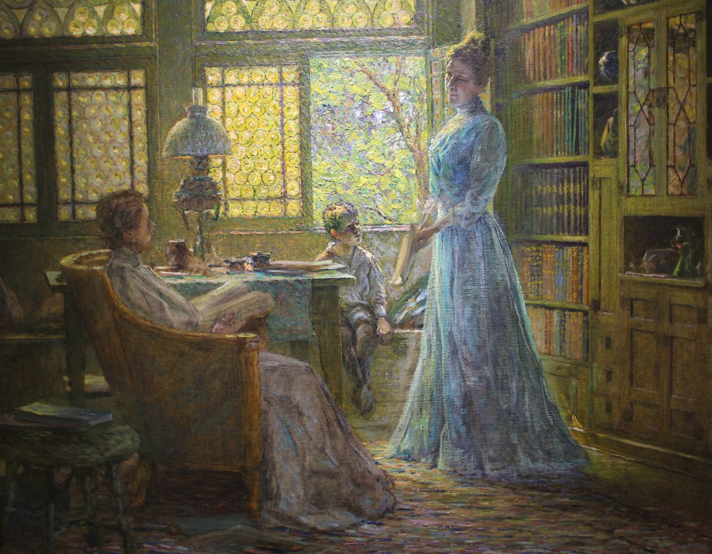 J. Ottis Adams, Library at the Hermitage | Elston Homestead